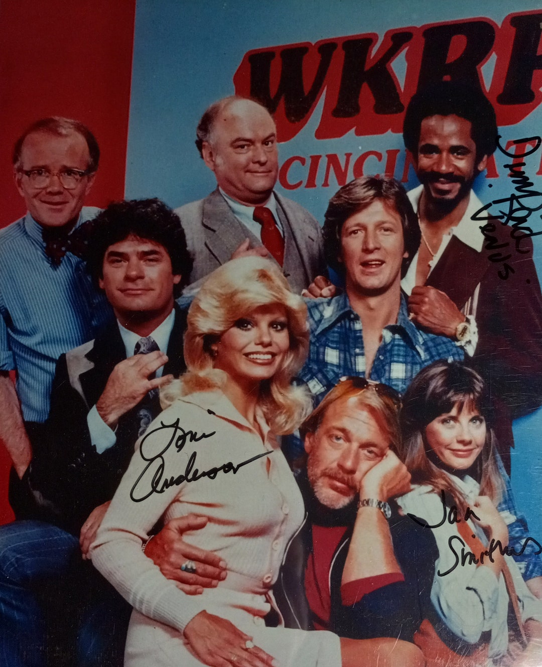 WKRP Cast X3 8x10 Authentic Signed Photo W/ Lighthouse COA - Loni ...