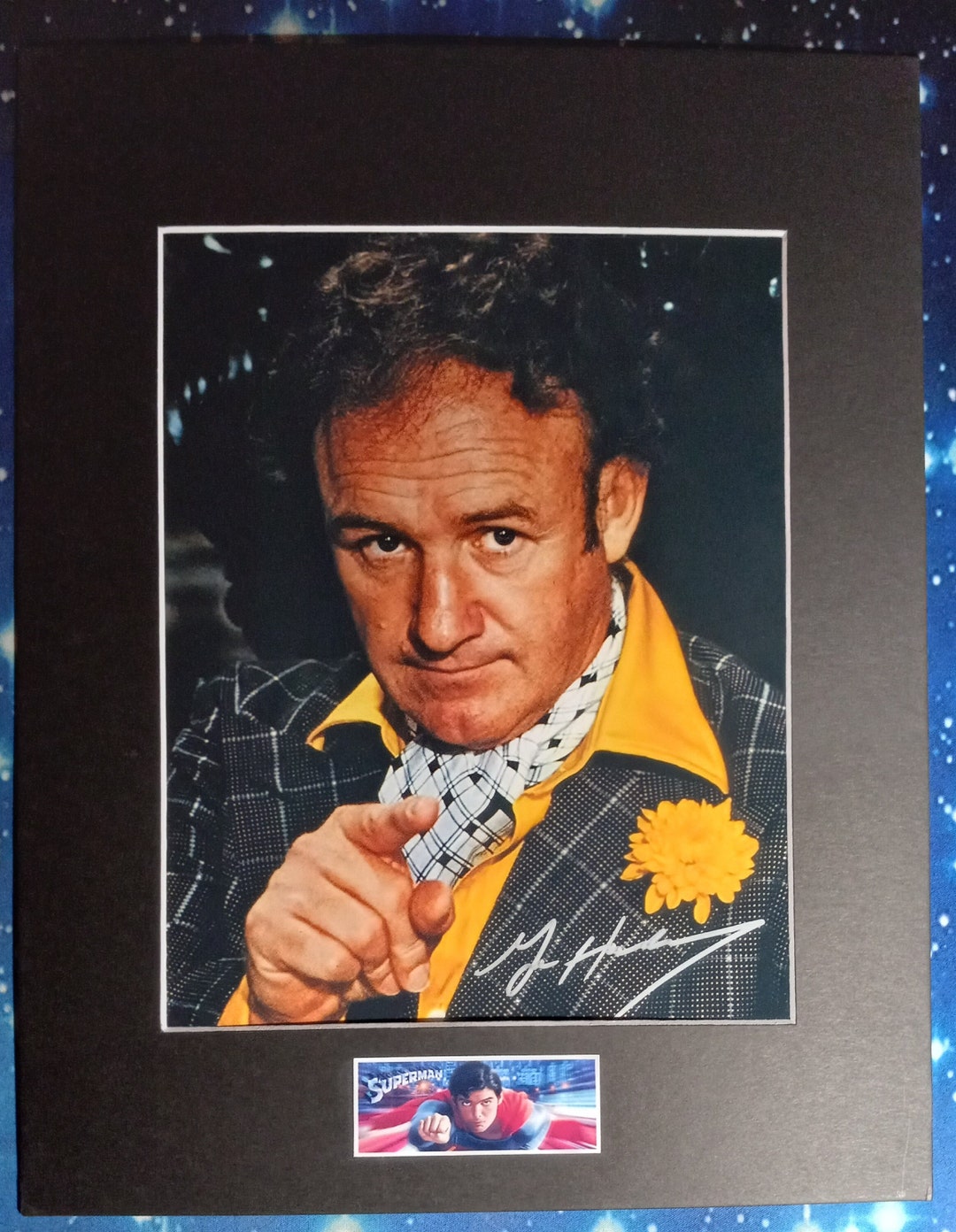 Gene Hackman Authentic Signed 8x10 Photo W/ Custom 11x14 Matting & 3rd ...