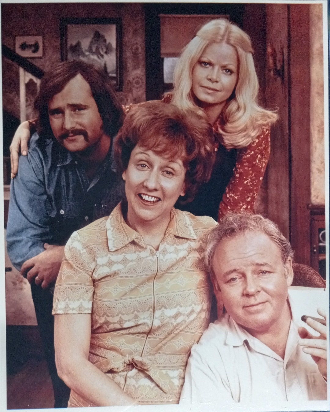 All in the Family Authentic Signed Index Cards With Photo by All 4 ...