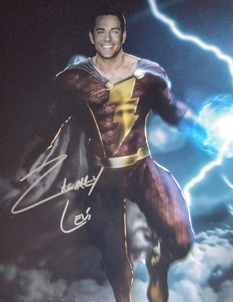 Zachary Levi Authentic Signed 8x10 Photo W/ COA - Shazam! - Etsy