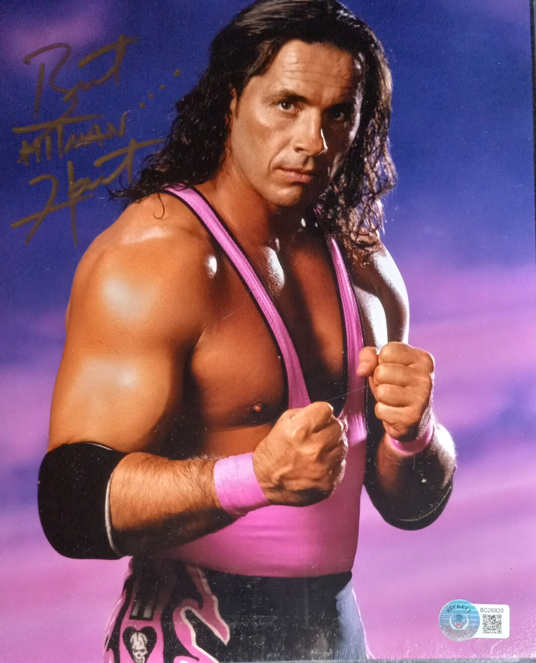 Bret Hart Authentic Signed 8x10 Photo W/ Beckett COA the - Etsy