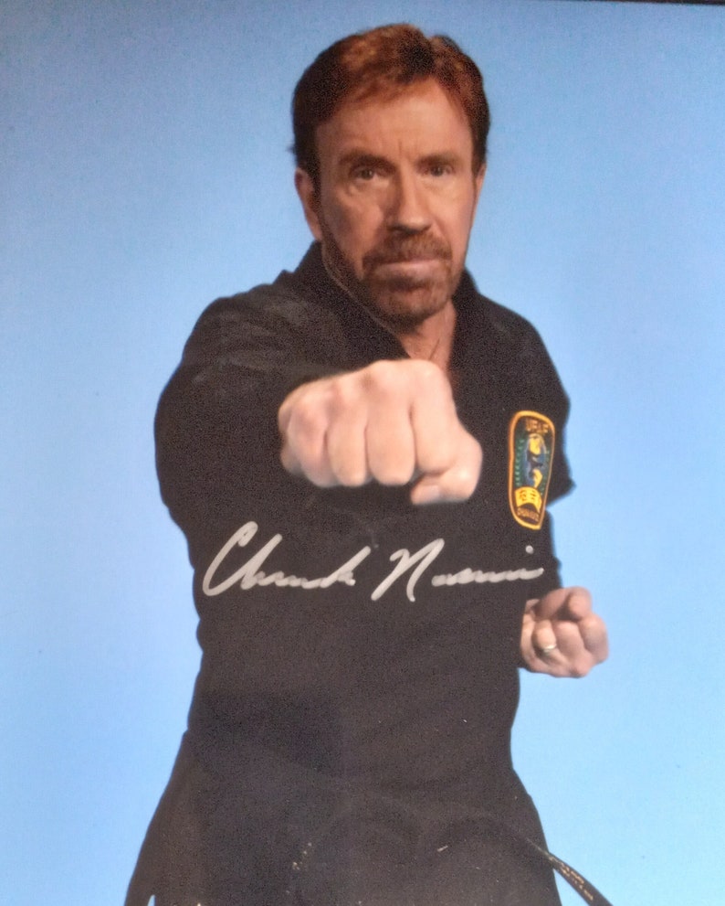 Chuck Norris Authentic Signed 8x10 Photo W/ Lighthouse COA - Etsy