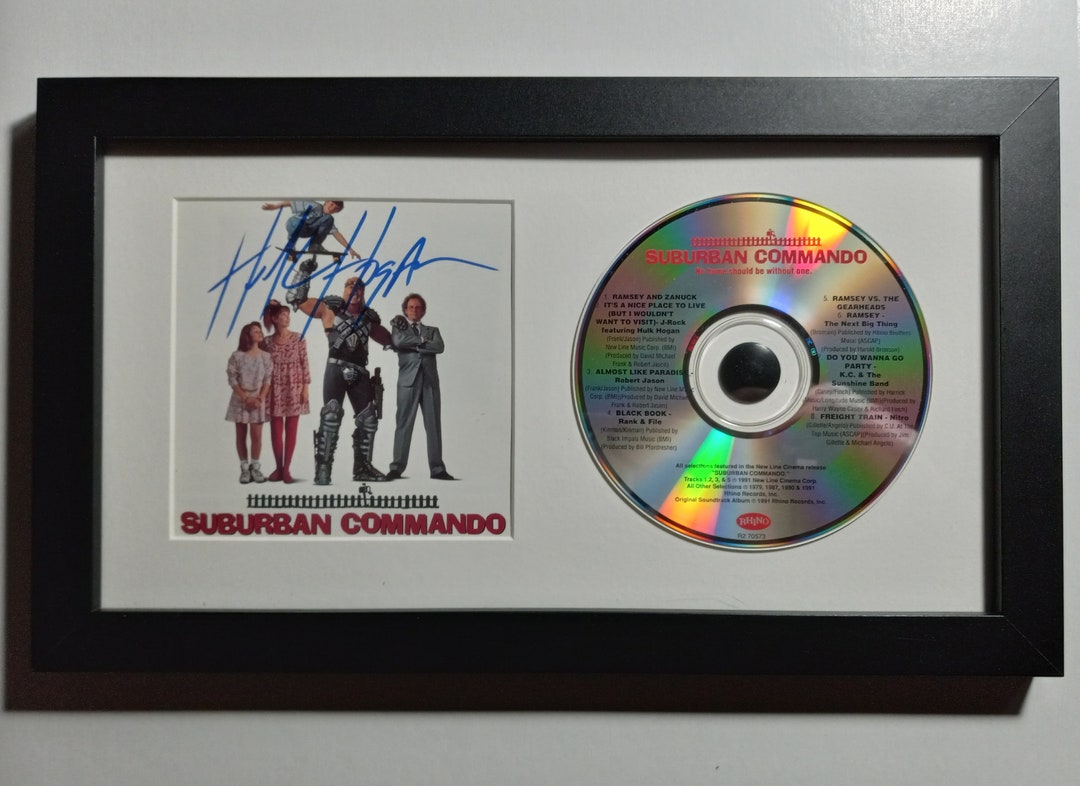 Hulk Hogan Authentic Custom Framed & Signed CD Display With 3rd Party Authentication "suburban ...