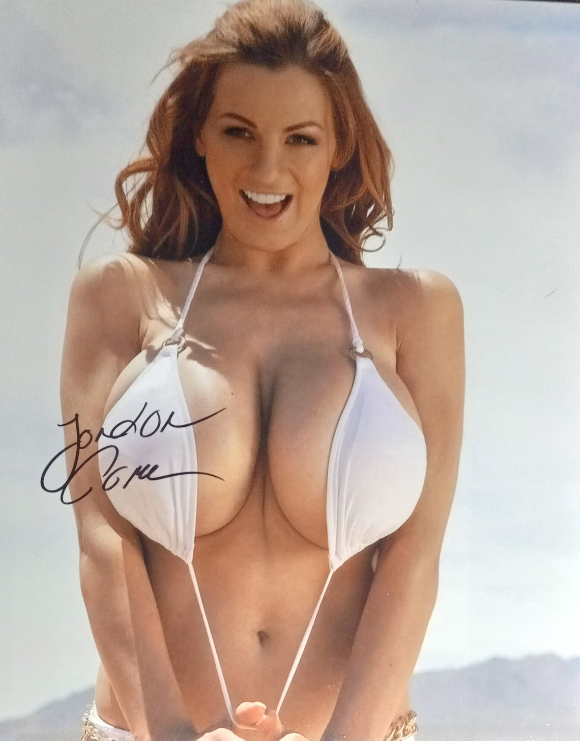 Jordan Carver Authentic Signed 8x10 Photo W Lighthouse Coa Hot German