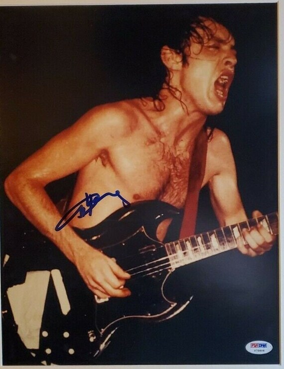Angus Young 11x14 Authentic Signed Photo W/ PSA COA ACDC | Etsy