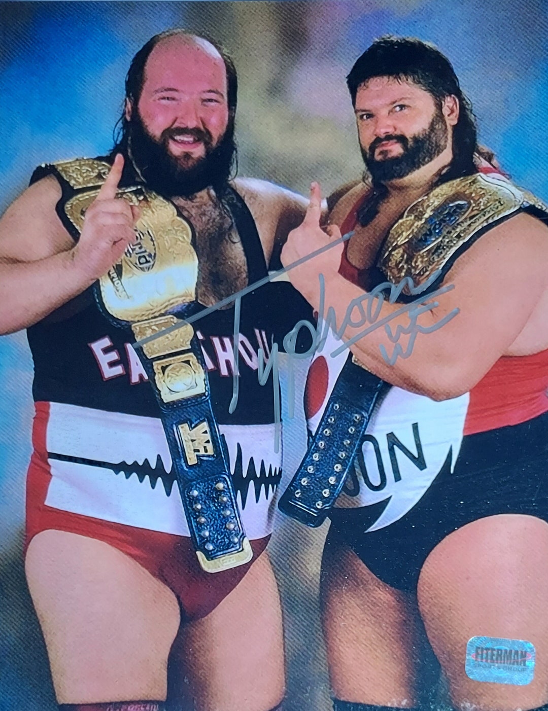 WCW Typhoon Authentic Signed 8x10 Photo W/ Fitterman Sports Hologram ...