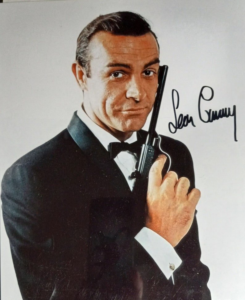 Sean Connery Authentic Signed 8.5x11 Photo W/ UA COA - James Bond 007 ...