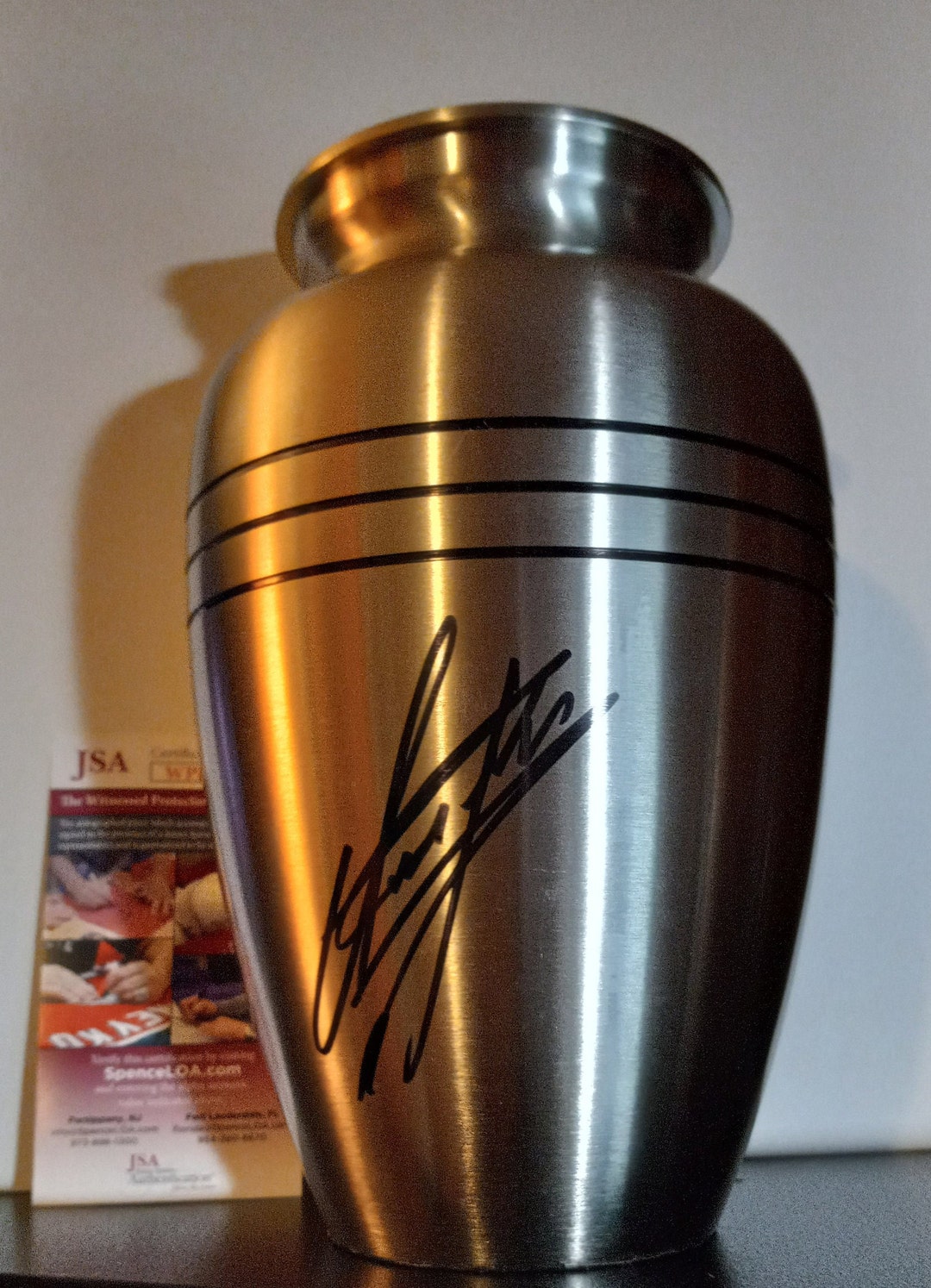 The Undertaker Urn WWE Authentic Signed Real Urn W/ JSA COA - the ...