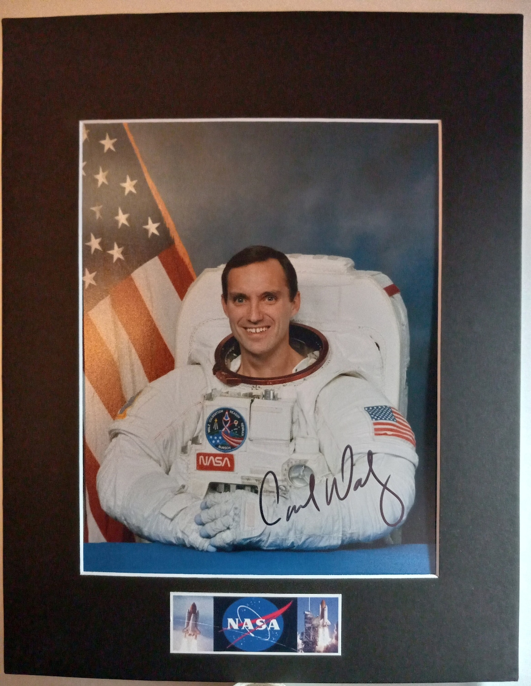 Astronaut Carl Walz Authentic Signed 8x10 Photo With Custom Frame Ready ...