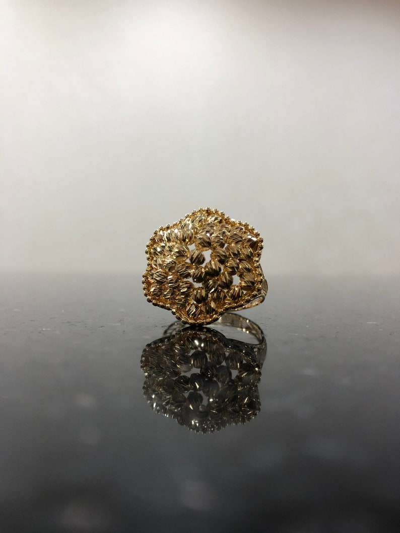 Four Leaf Clover Ring 14K Solid Gold, Clover Dorica Ring, Delicate ...