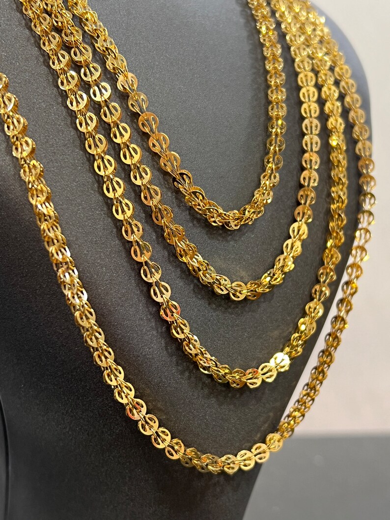 22K Solid Gold , Palm Chain , Foxtail Chain , Franco Wheat Choker ...