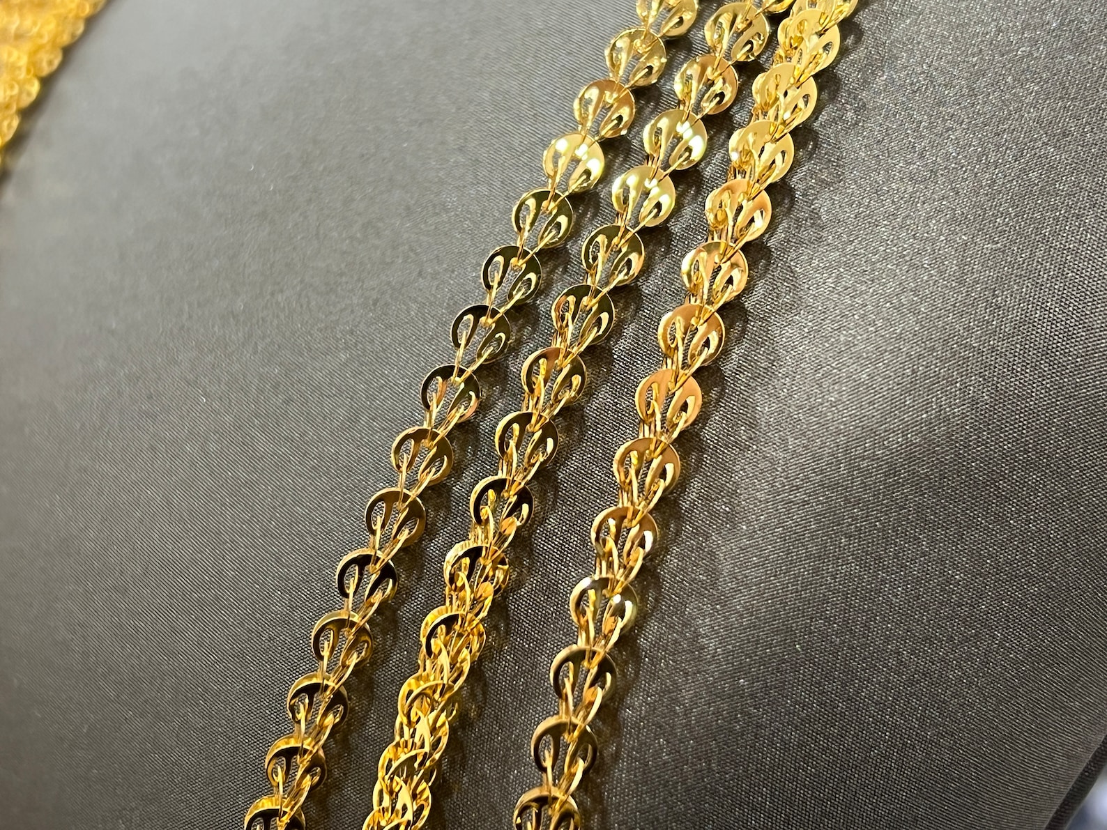 22K Solid Gold , Palm Chain , Foxtail Chain , Franco Wheat Choker ...