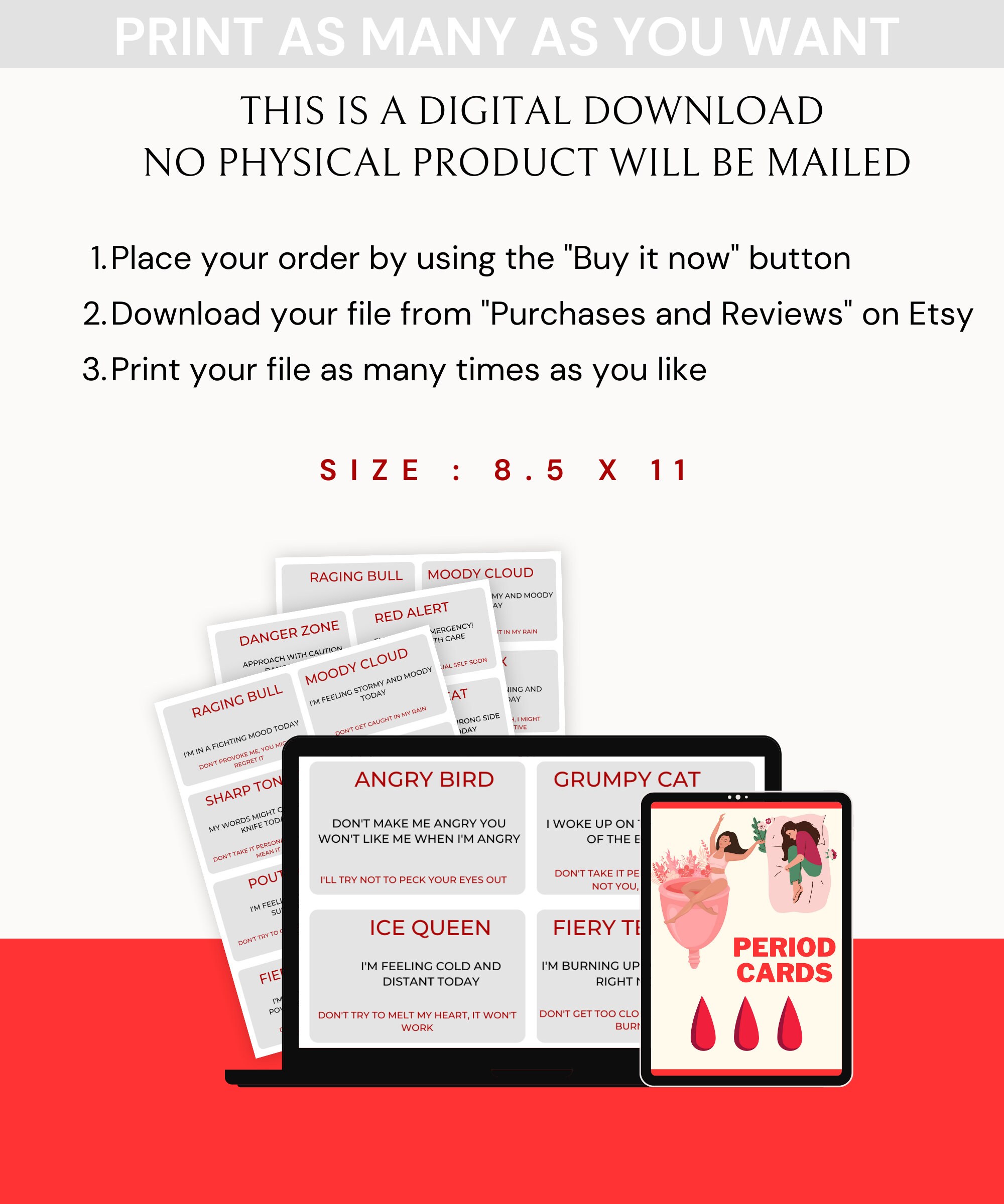 Sarcastic Period Cards: A Digital Gift to Help You and Your Partner ...