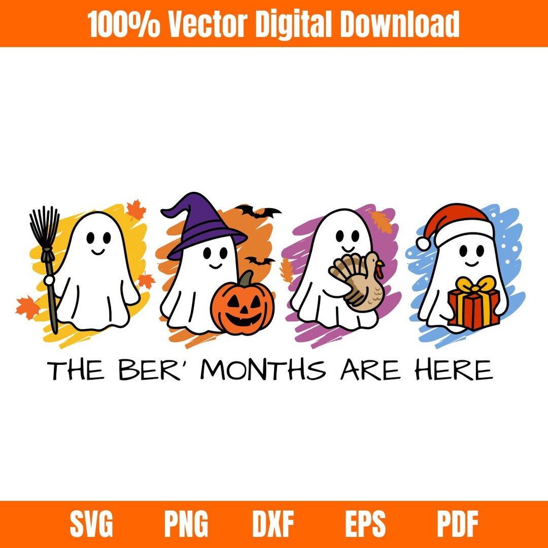 Ber Months Holiday Season SVG, PNG, PDF (digital Download) - Etsy Canada