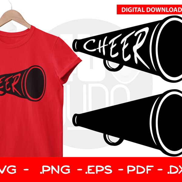 Cheer Mega Phone Svg - Etsy