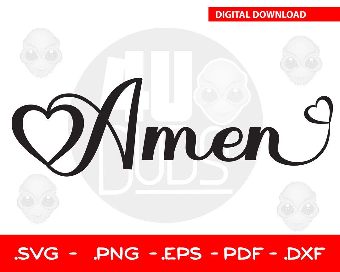 Amen Svg Christian Saying Svg Prayer Svg Jesus Svg - Etsy