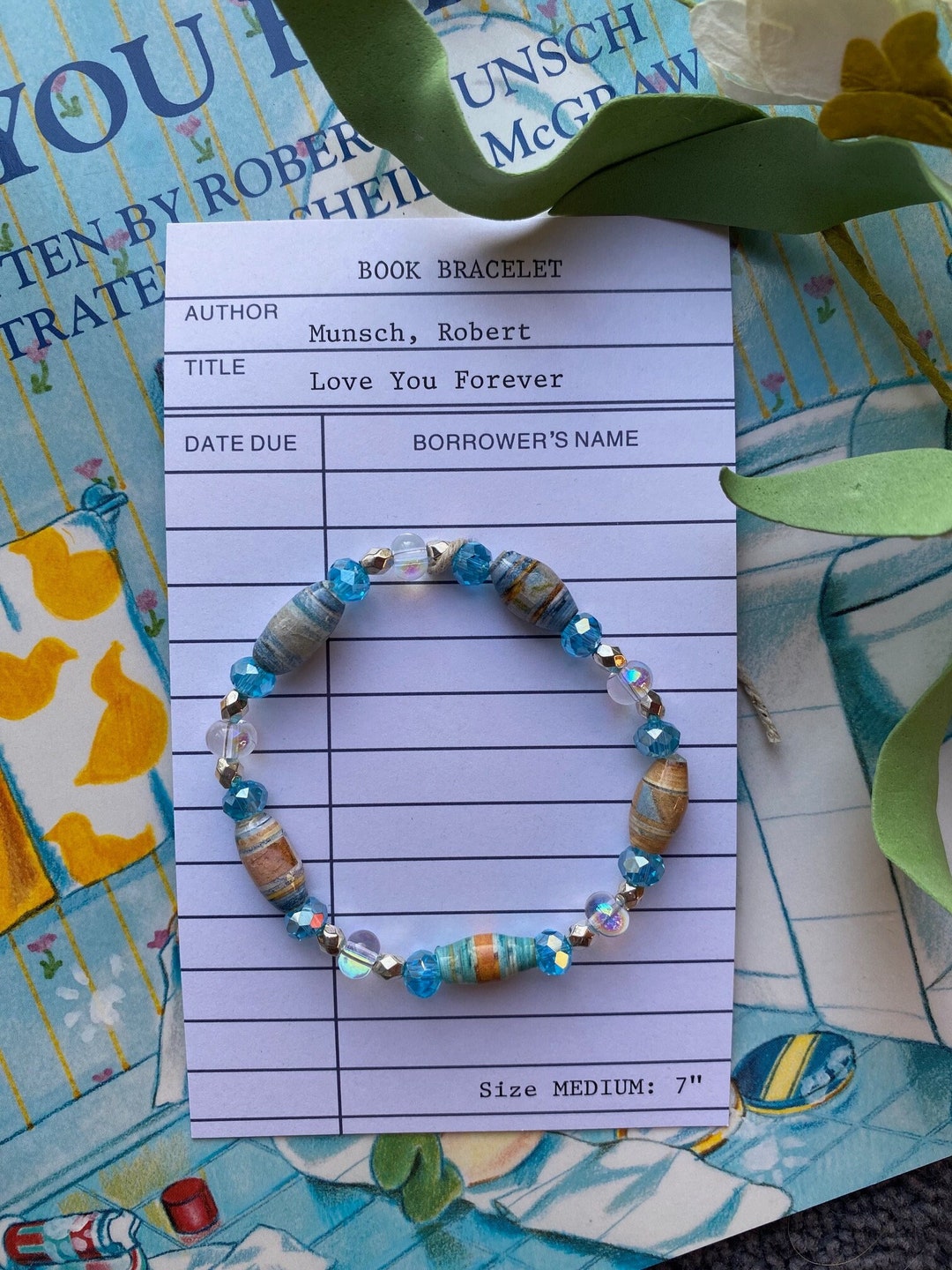 Book Bracelet, Love You Forever, Booklover, Jewelry, Literacy Gift ...