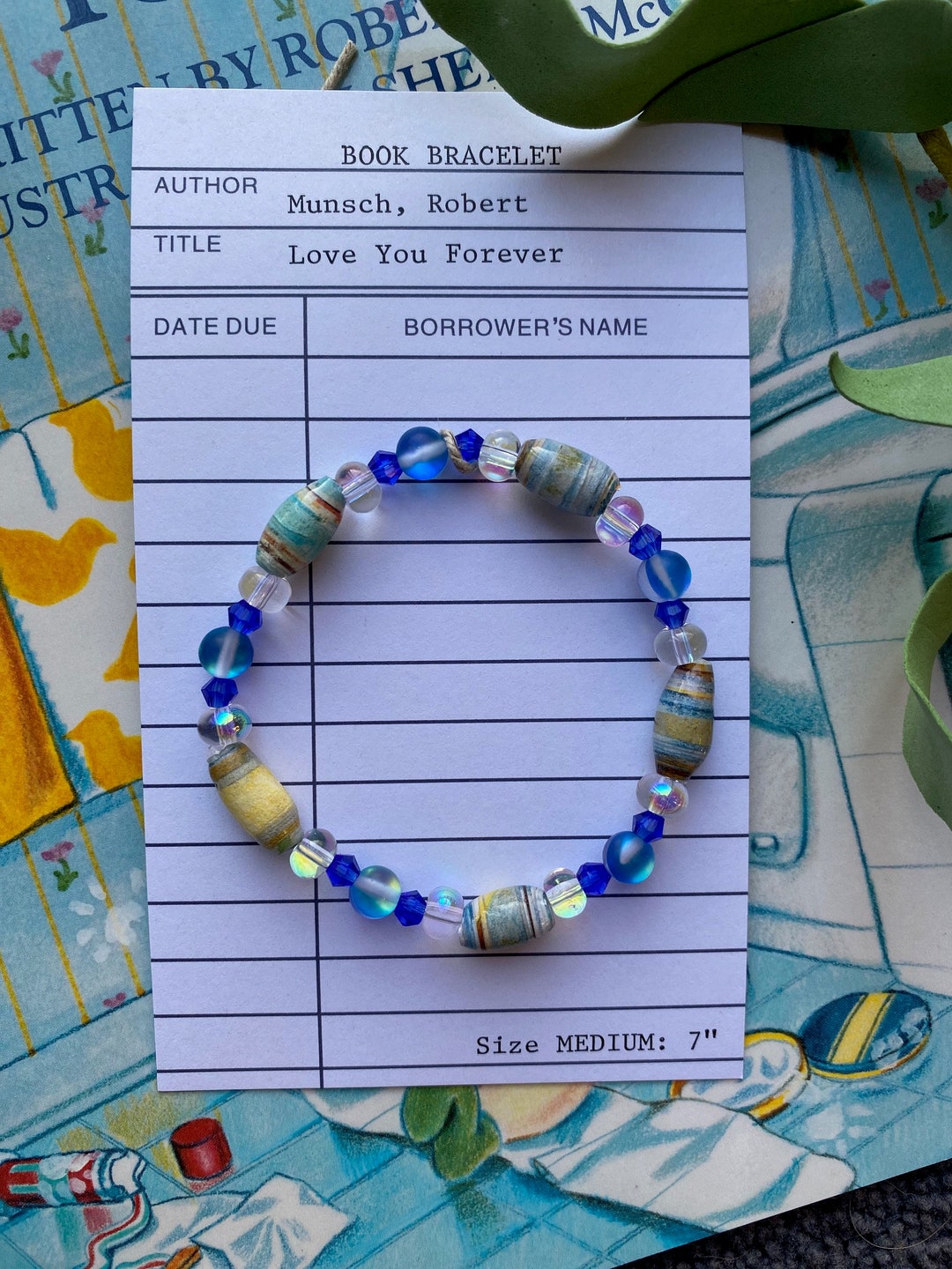 Book Bracelet, Love You Forever, Booklover, Jewelry, Literacy Gift ...