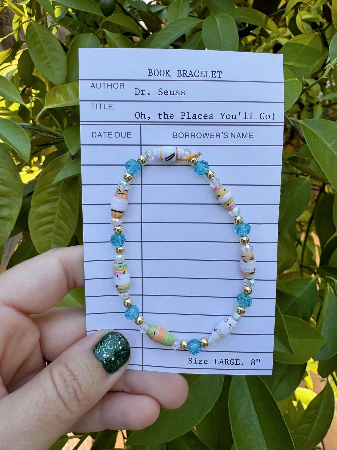Book Bracelet, Oh the Places Youll Go, Dr Seuss, Jewelry, Literacy ...