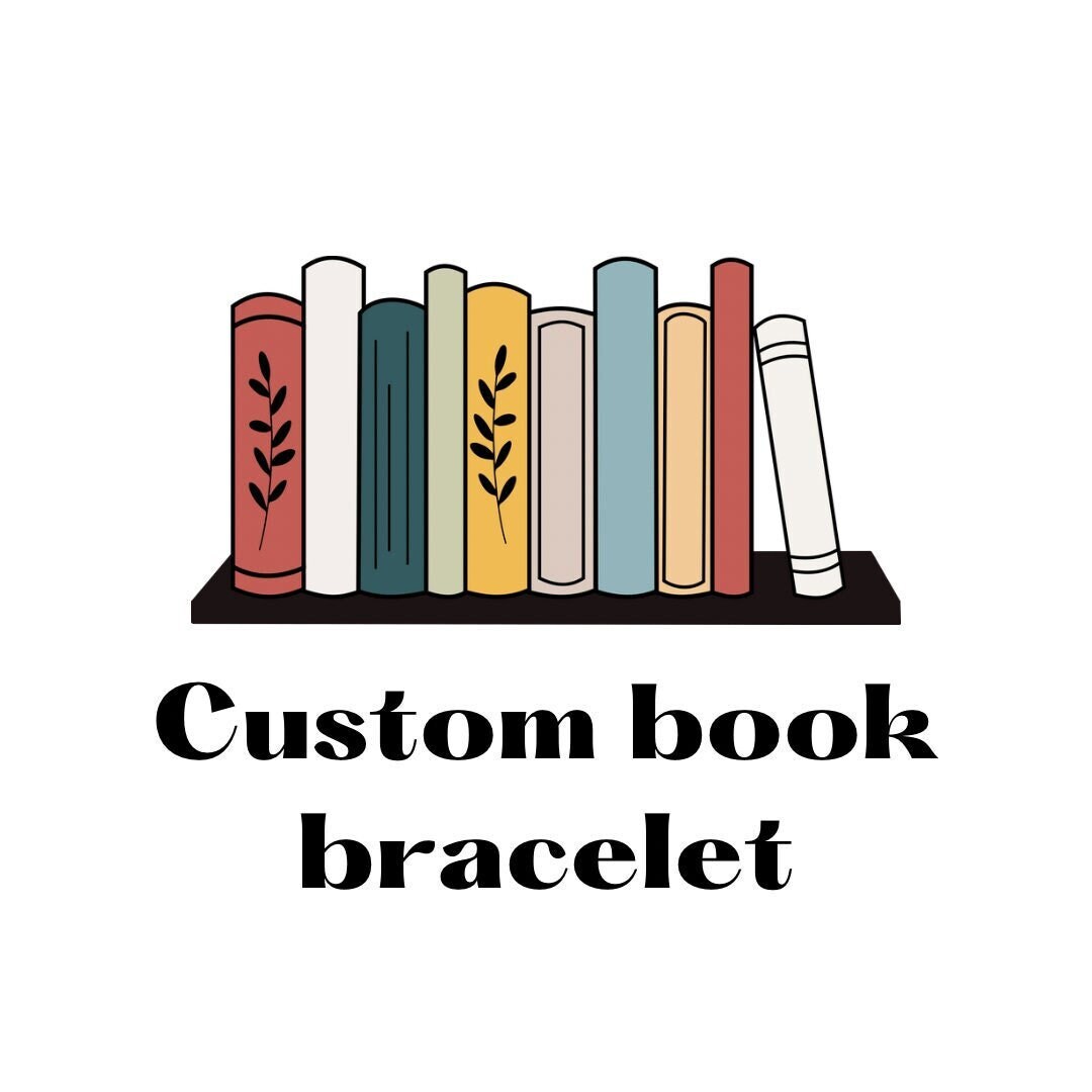 Book Bracelet, Custom Bracelet, Custom Books, Jewelry, Literacy ...