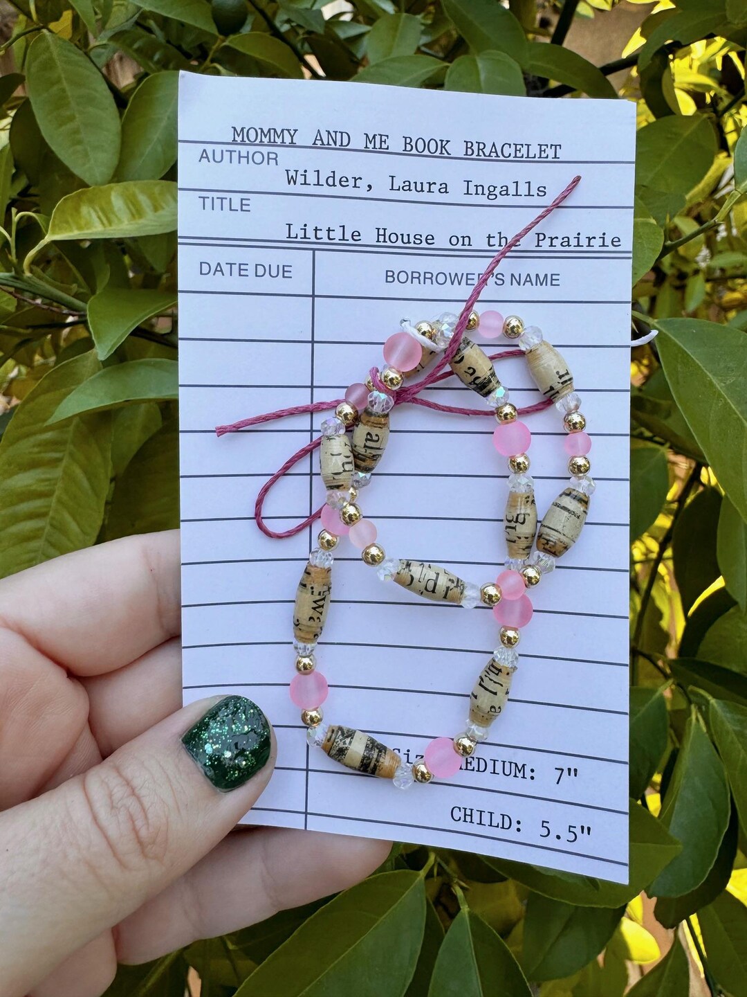 Book Bracelet, Little House on the Prairie, Laura Ingalls Wilder ...