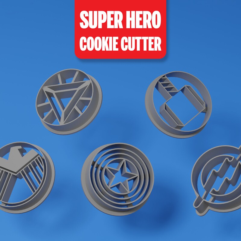 Super Hero Cookie Cutters - Etsy