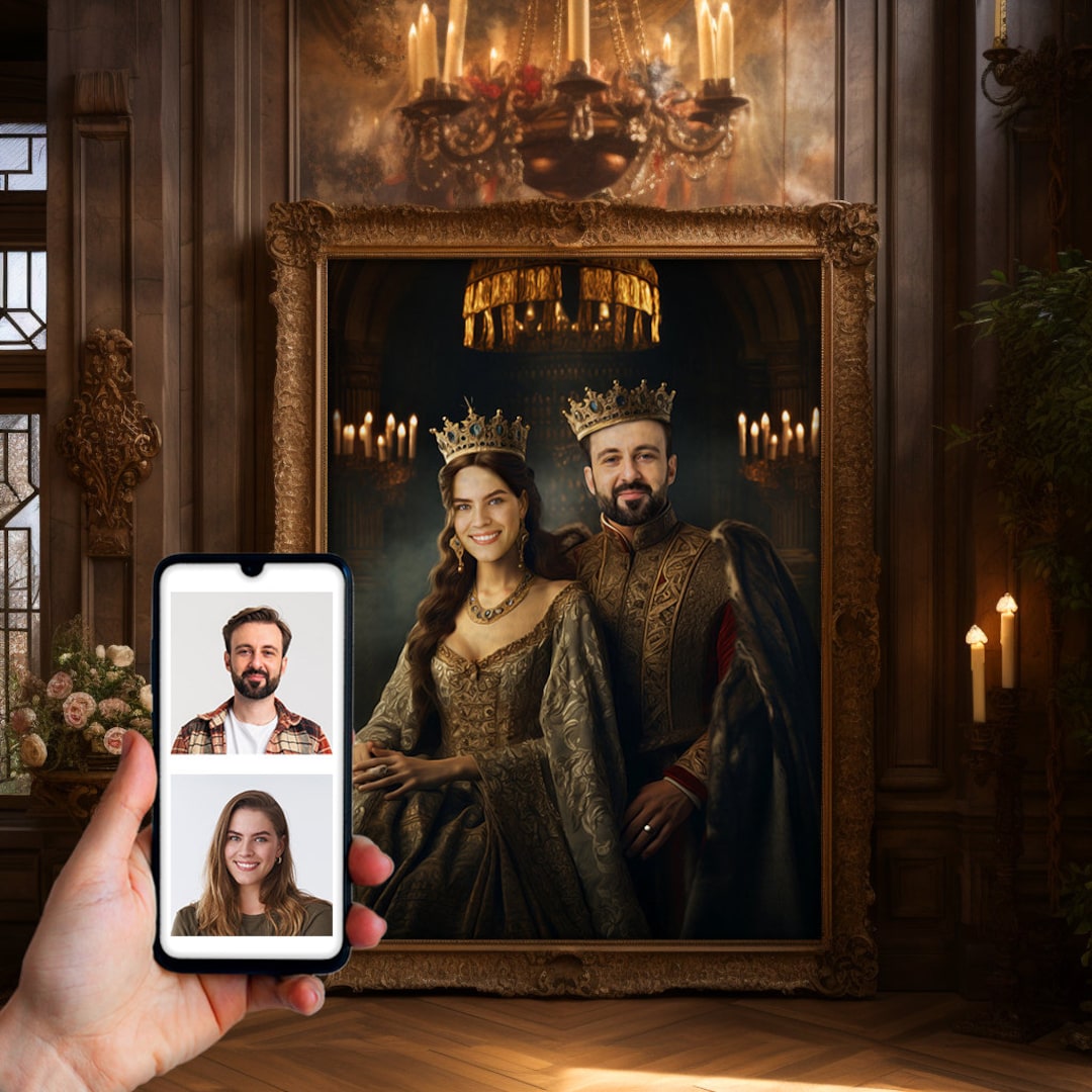 Personalized Royal Family Portrait - Custom Portrait From Photo ...