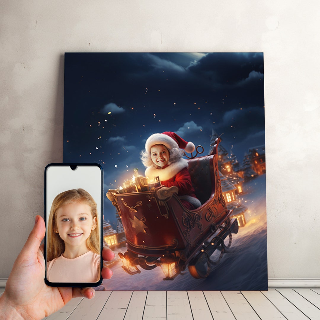 Personalized Santa Claus Portrait - Custom Portrait From Photo - Custom ...