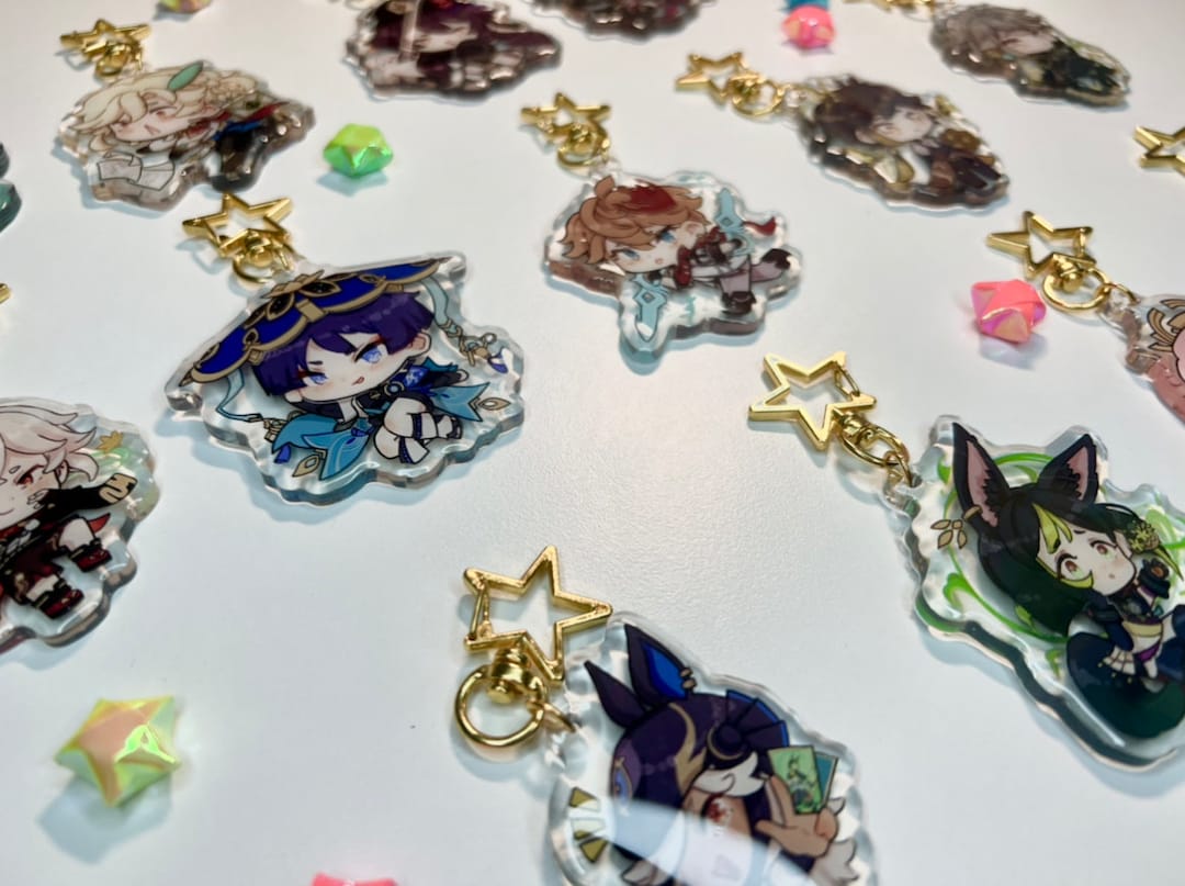 Genshin Impact 2.5 Inch Charms - Etsy