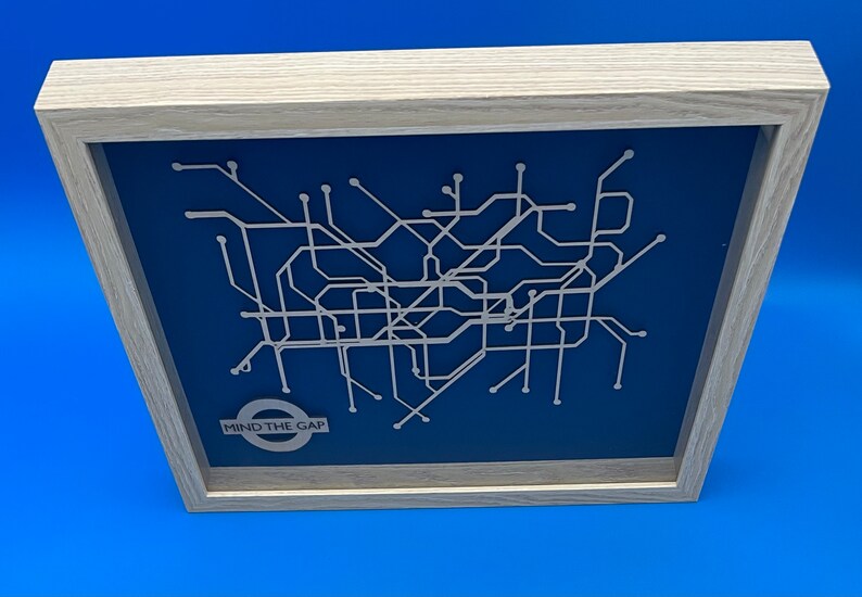 Iconic Mind the Gap London Underground Laser Cut Wood Outline - Etsy