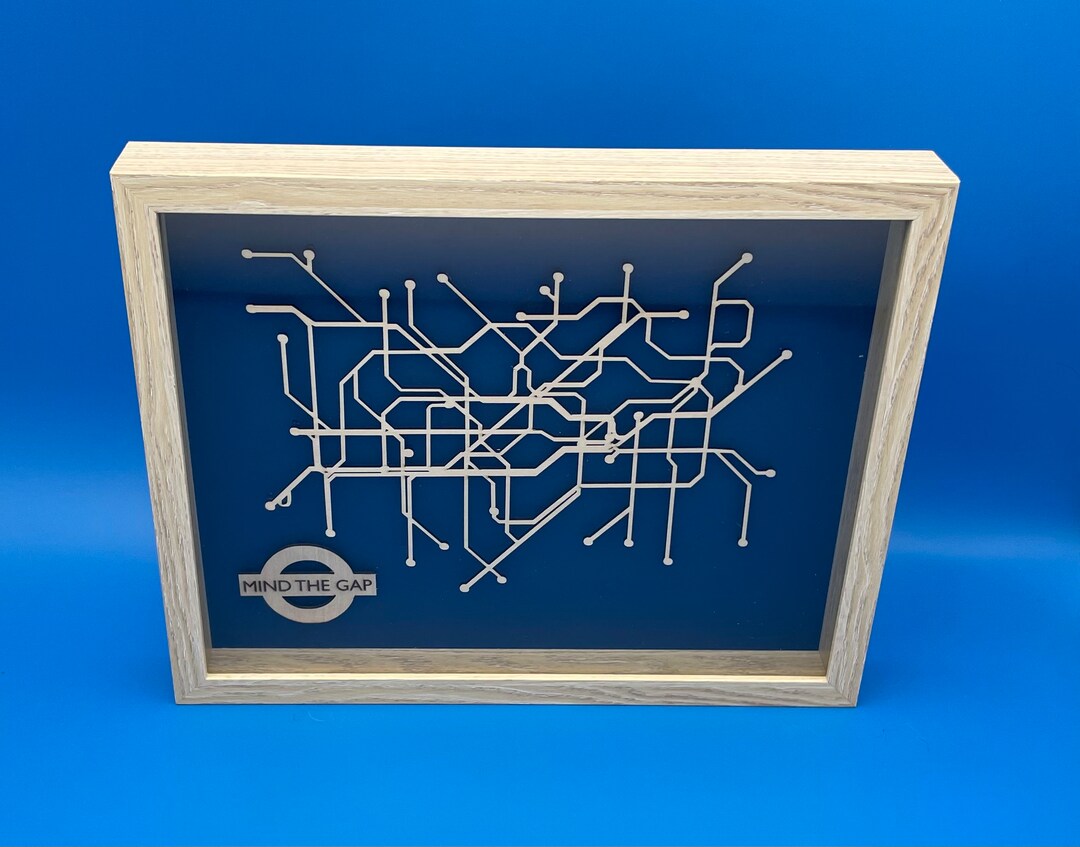 Iconic Mind the Gap London Underground Laser Cut Wood Outline - Etsy