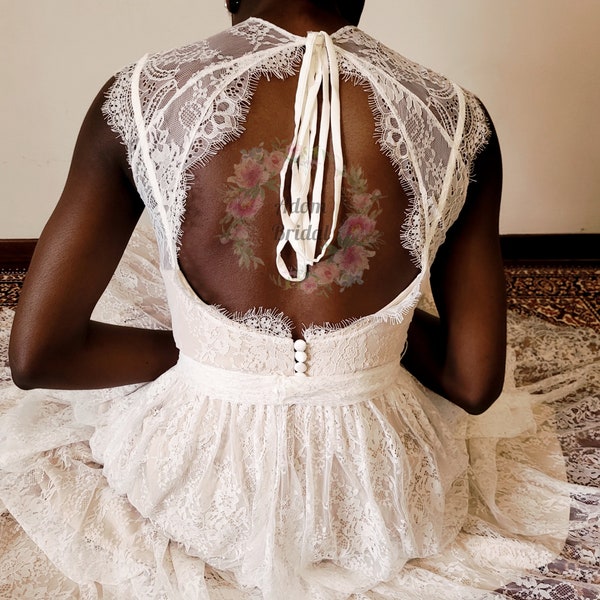 Keyhole Back Dress - Etsy