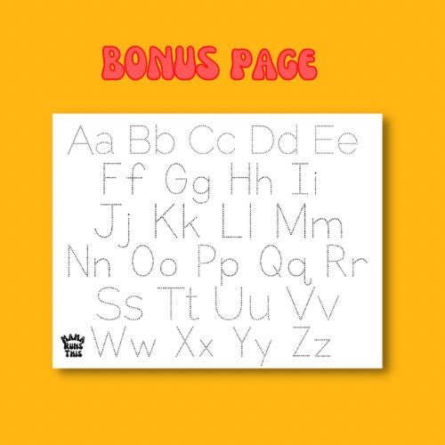 Alphabet Tracing Handwriting Practice|learning Pages for Letters ...