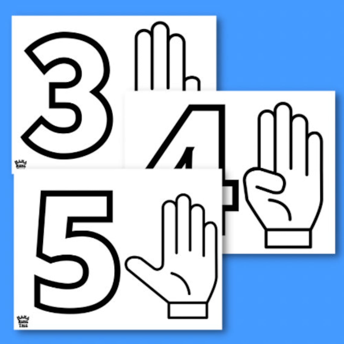 Number Practice 1-5 Coloring Pages Worksheet Matching Game - Etsy