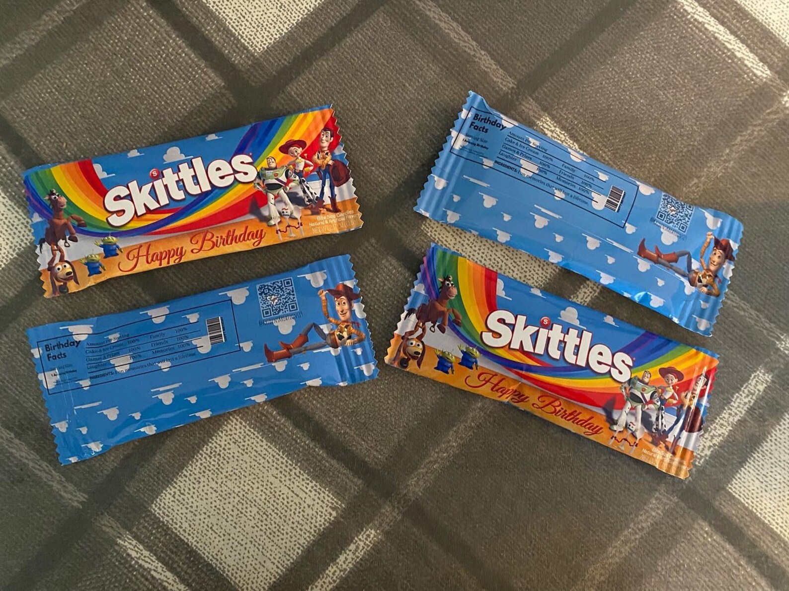 Toy Story Skittles Candy Wrapper Labels - Etsy