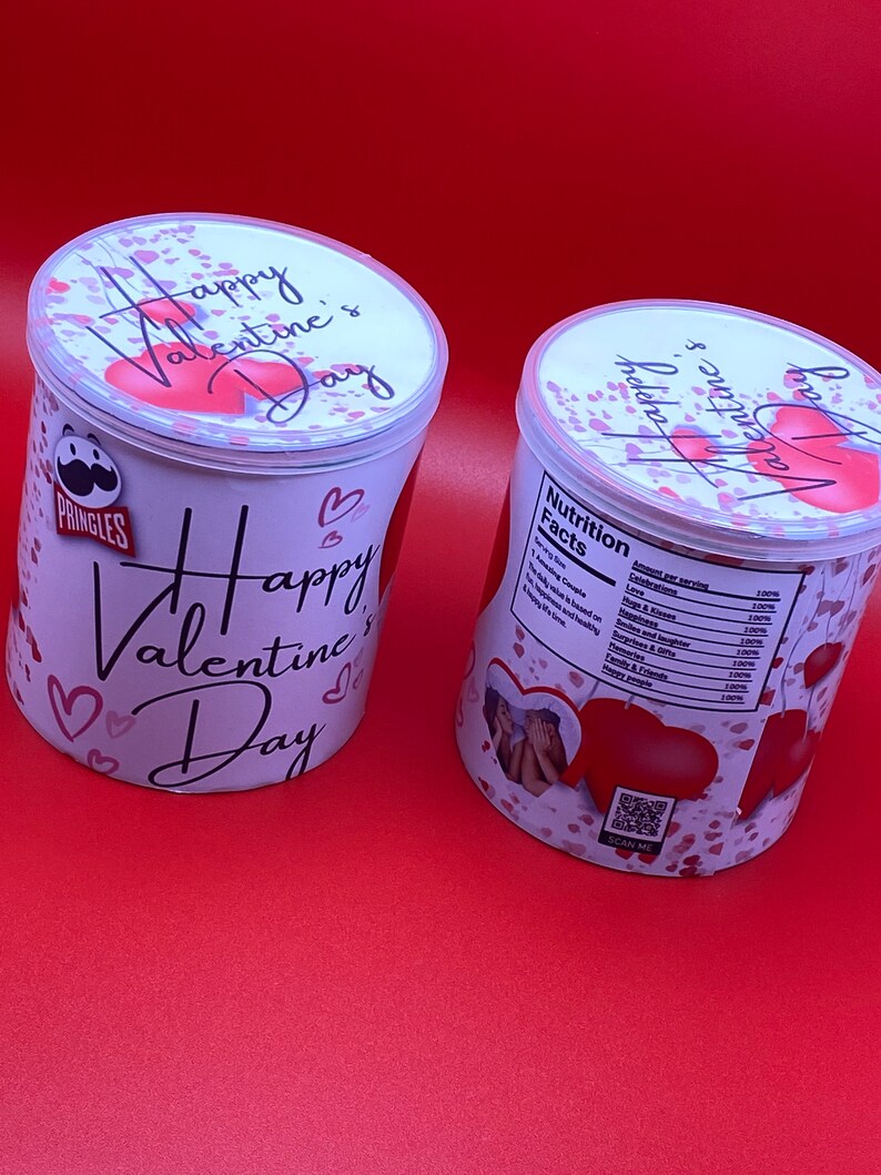Personalized Valentine's Day Pringles Wrapper With Photo - Etsy