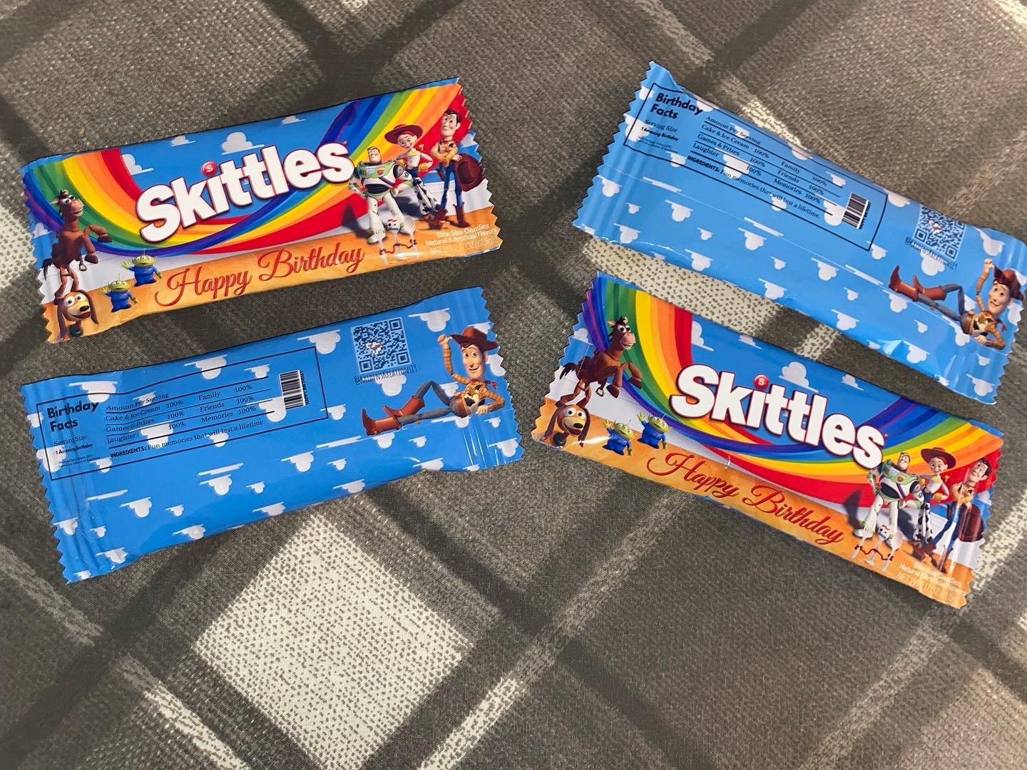 Toy Story Skittles Candy Wrapper Labels - Etsy