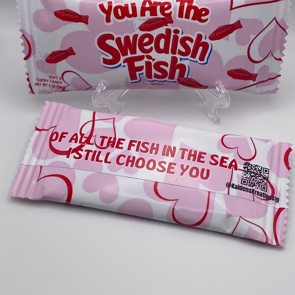 Swedish Fish Label Template - Etsy