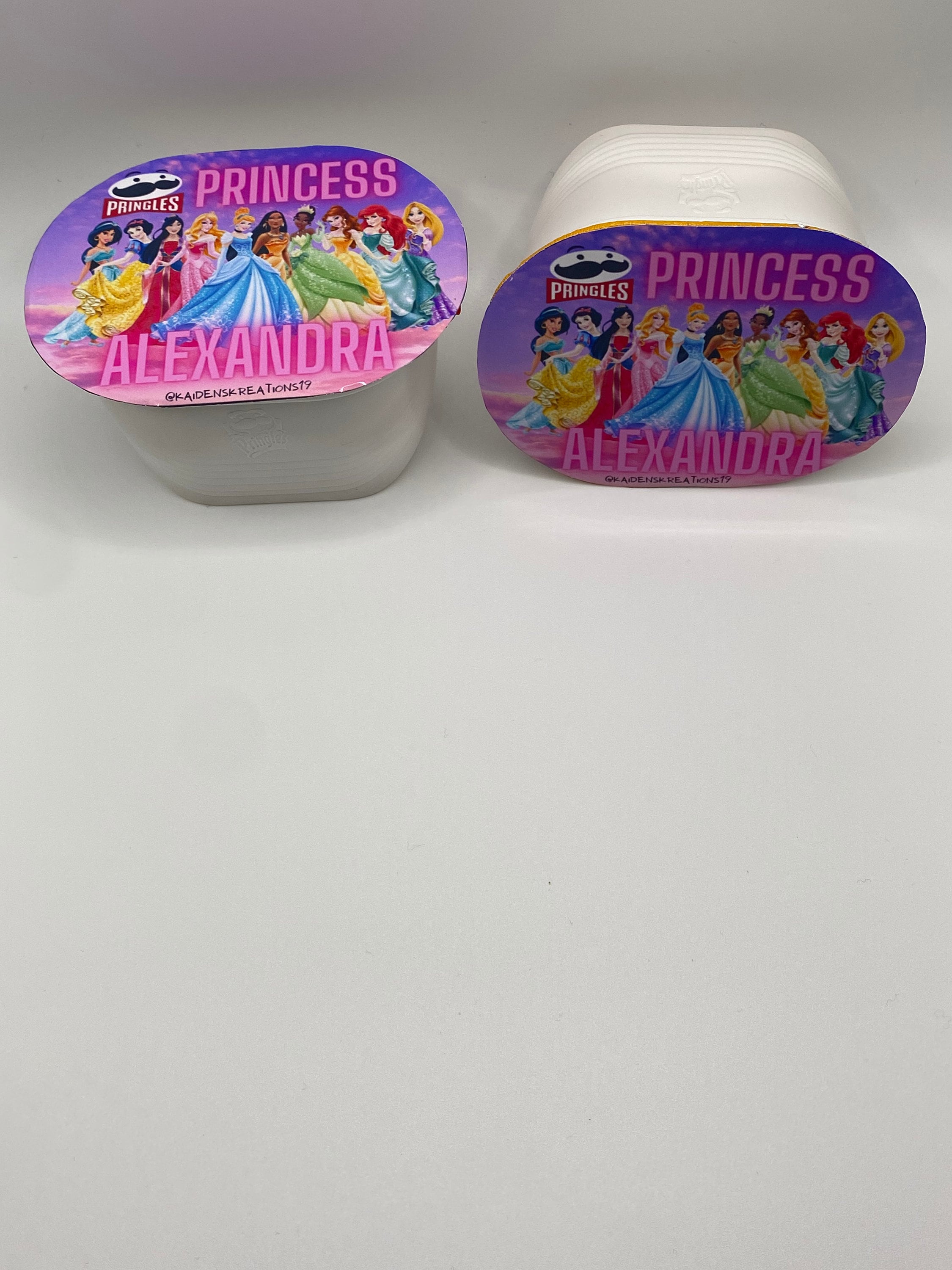 Personalized Princess Pringles Snack Stack Disney Princess Custom Label ...