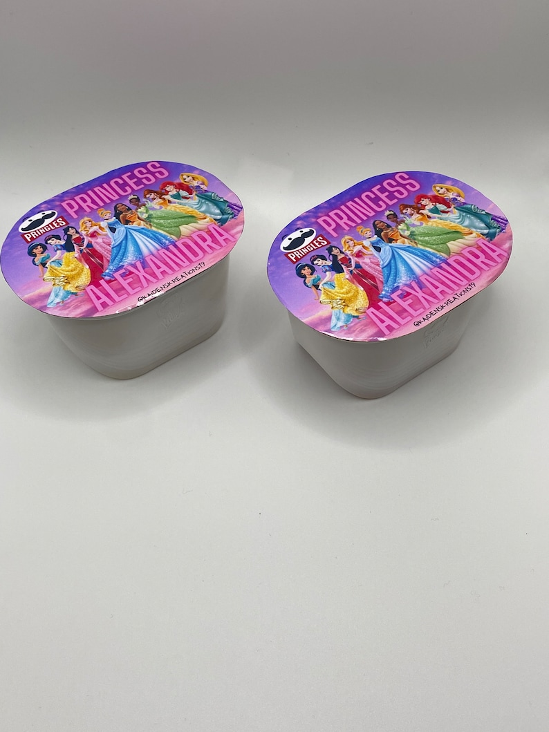 Personalized Princess Pringles Snack Stack Disney Princess Custom Label ...