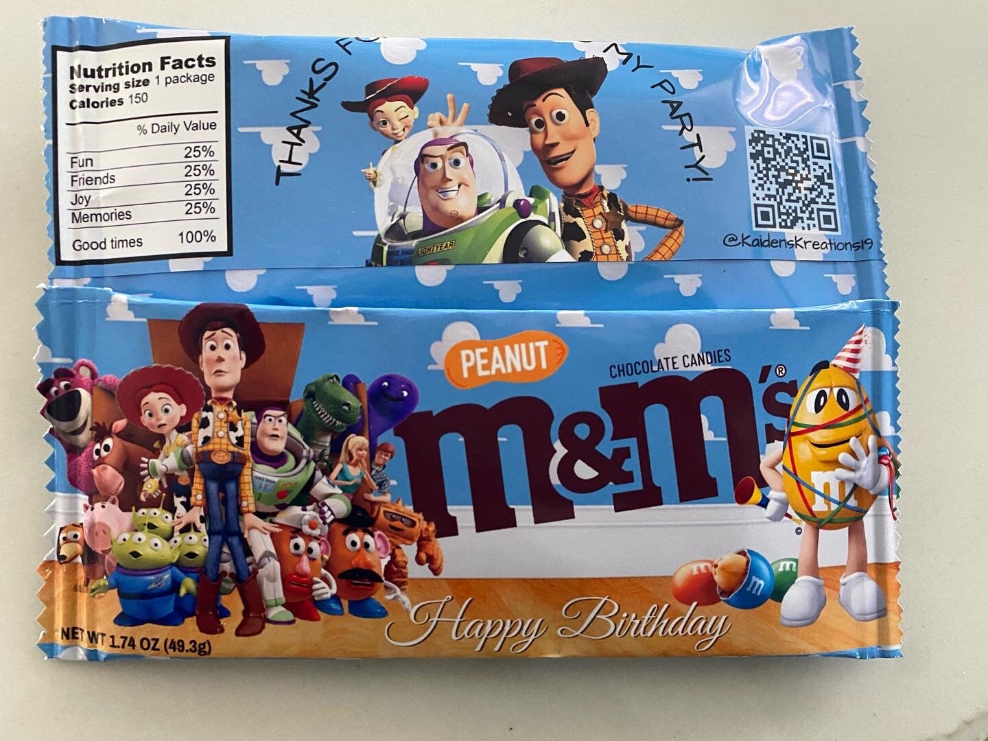 Toy Story M&M Candy Label Toy Story Party Favors Custom Candy ...