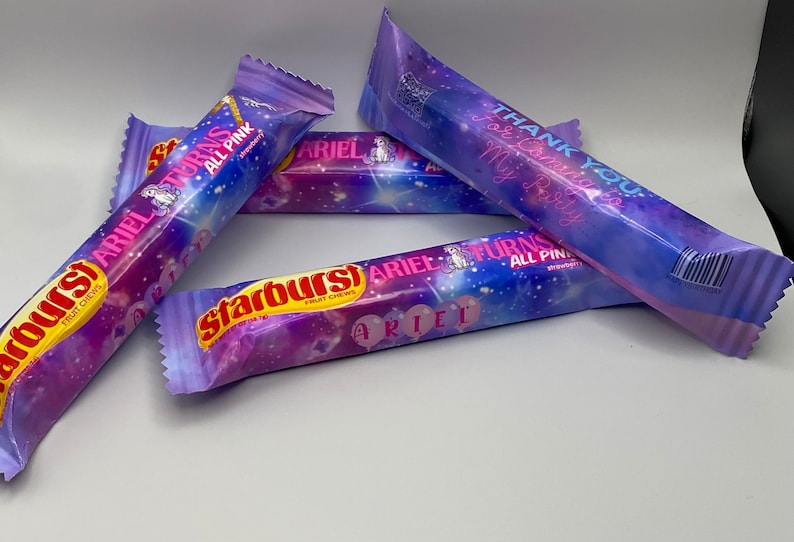 Custom Starburst Candy Wrappers- Candy Included - Etsy