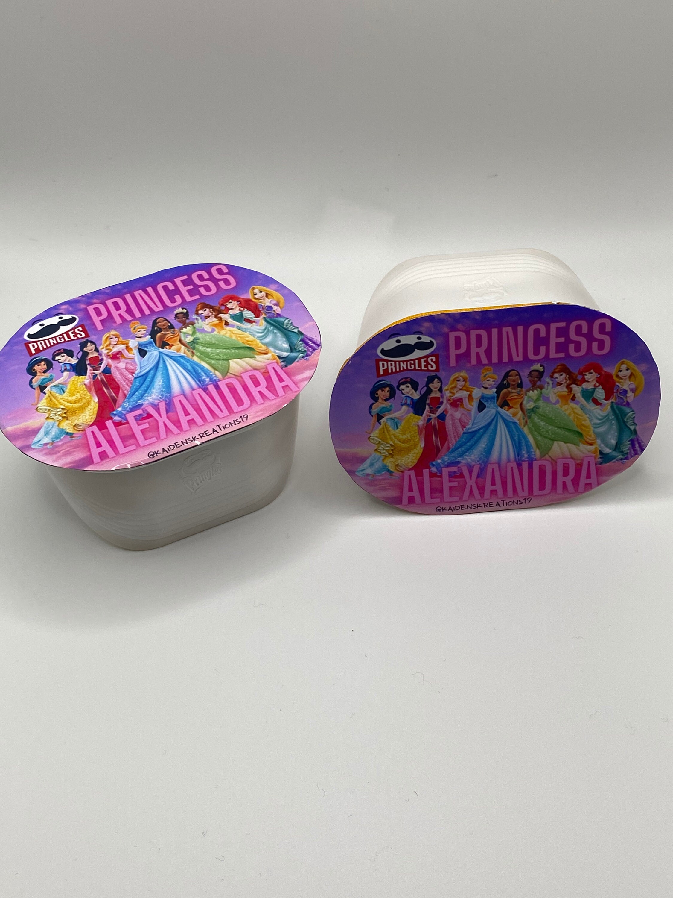 Personalized Princess Pringles Snack Stack Disney Princess Custom Label ...