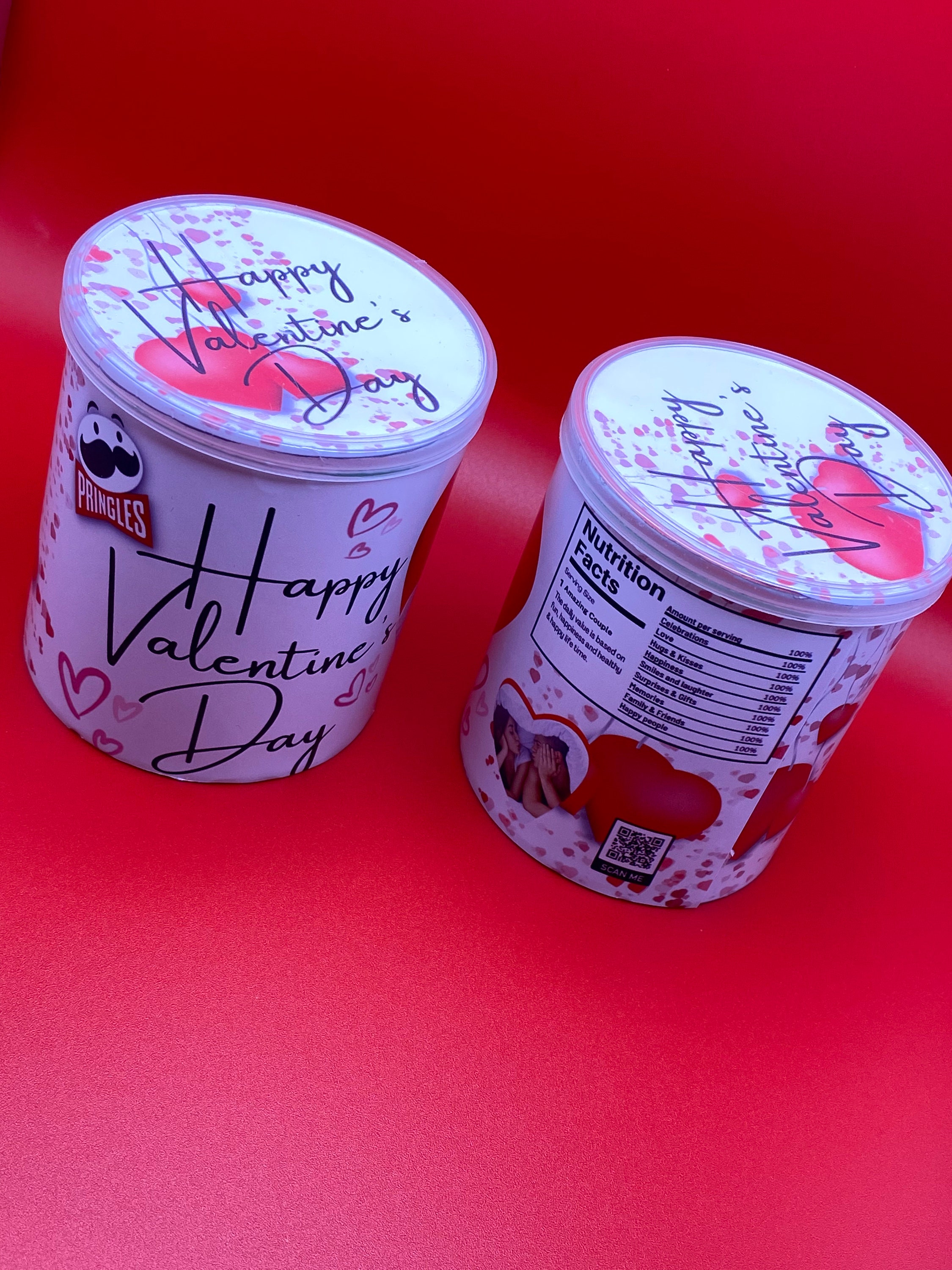 Personalized Valentine's Day Pringles Wrapper With Photo - Etsy