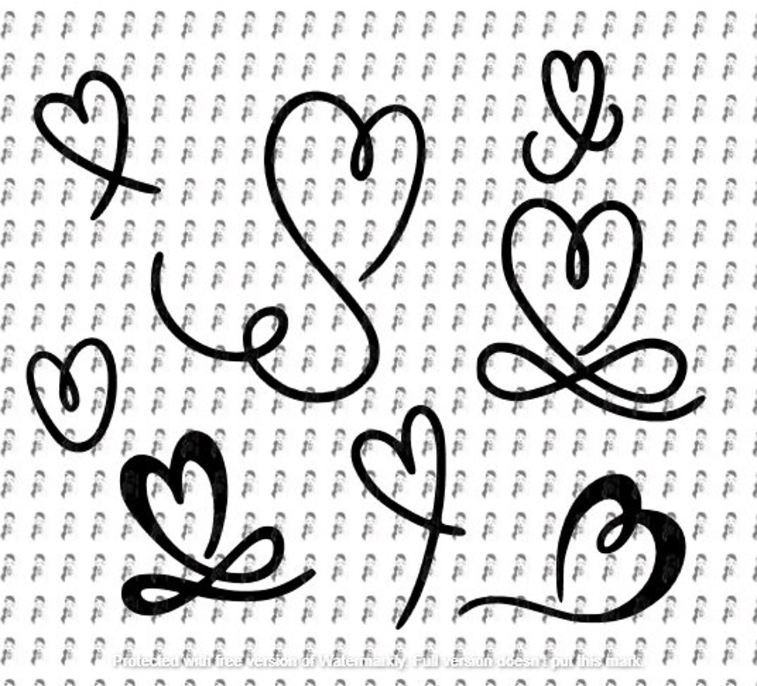 Multi Heart SVG - Etsy