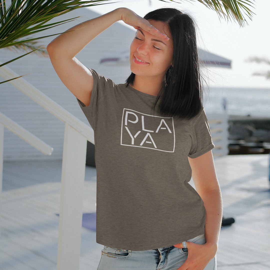 Playa Tee - Beach Text Tshirt, Beach Day Shirt, Surfer Tshirt, Gift for ...