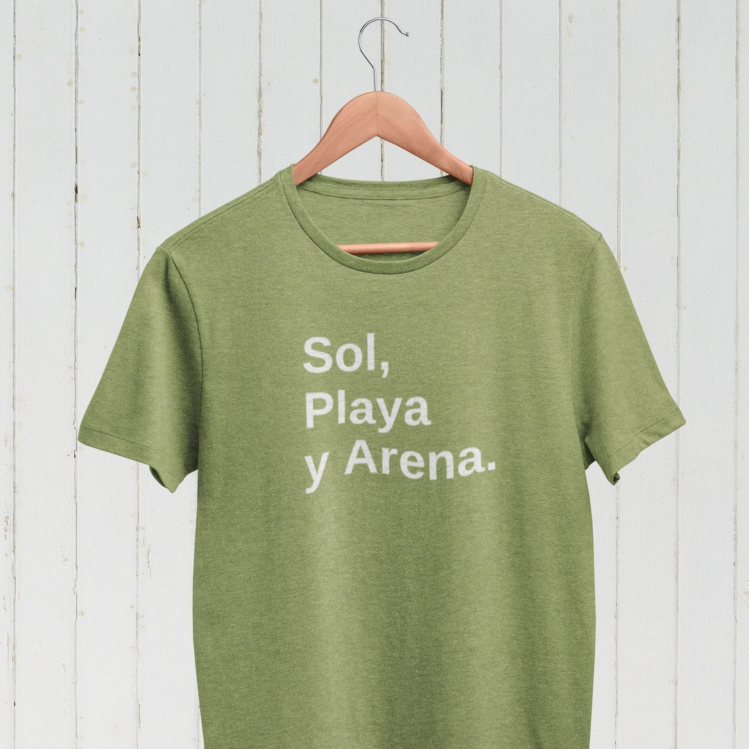 Playa Tee - Sun Beach and Sand Tshirt, Puerto Rico Shirt, Beach Text ...