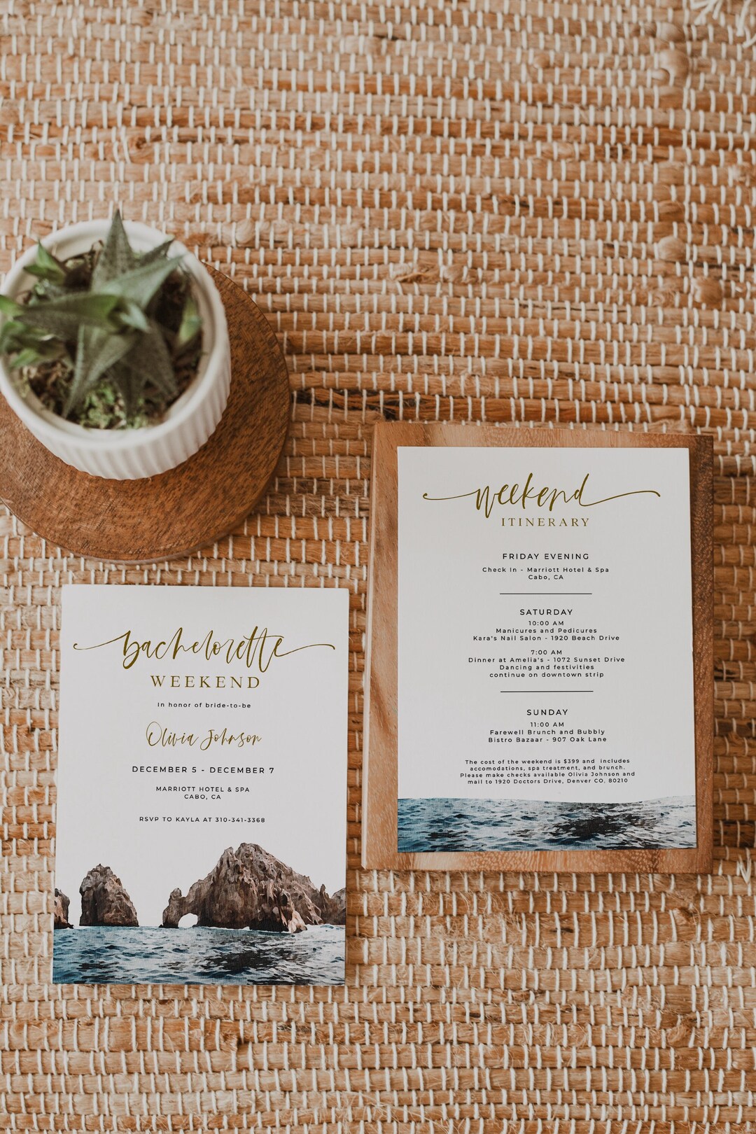 Cabo Bachelorette Party Invitation, Cabo Mexico Bachelorette Itinerary ...