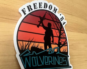 Wolverines Red Dawn Vinyl Die Cut Decal Sticker - Etsy