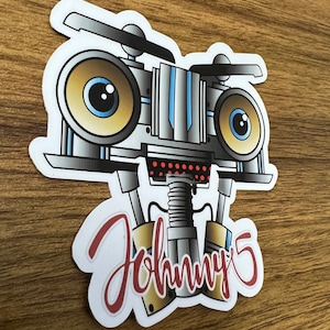 Short Circuit "johnny Five" Sticker - Etsy